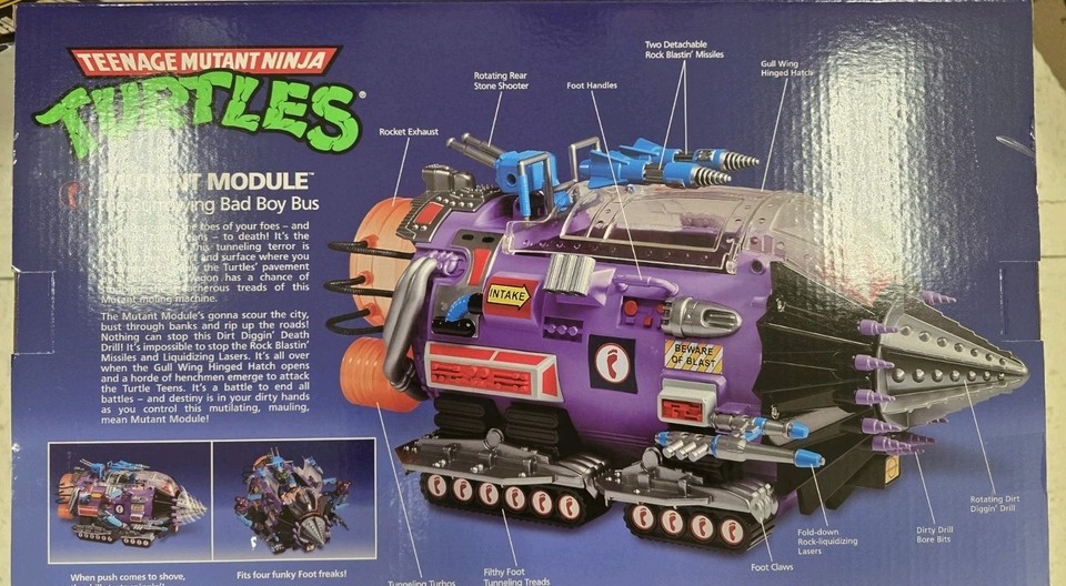 Playmates TMNT Ninja Turtles Classic Mutant Module Vehicle Reissue 2025 ...
