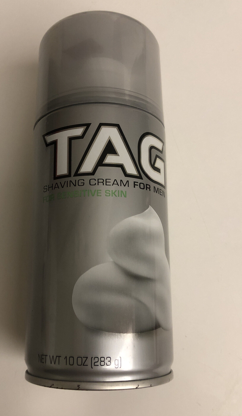 (1) Tag Shaving Cream For Men For Sensitive Skin, 10 oz.Extremely Rare ...