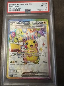 Pikachu ex 2024 Scarlet & Violet: Surging Sparks #219/191 Ultra Rare ...