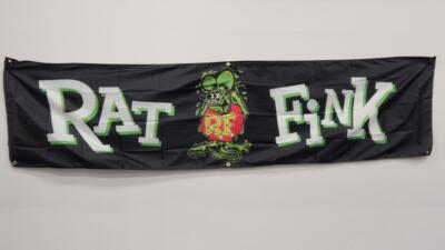 Quality RAT FINK 240cm x 60cm Banner for the Man Cave Garage shed logo ...