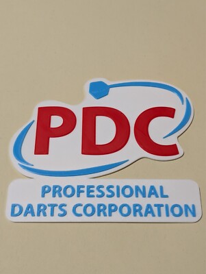PDC Professional Darts Sign 3d Printed / Mancave / Home Bar Darts Set ...