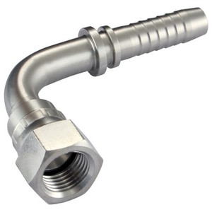 10 x JIC 90° SWEPT ELBOW FEMALE HYDRAULIC HOSE INSERT TAIL FITTING 7/16 ...