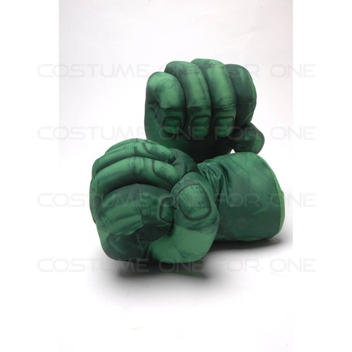 1set of 2 Marvel Green Hulk Plush Punching Boxing Glove Hands Cosplay ...