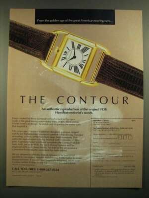 1988 Hamilton The Contour Watch Ad - From the Golden Age | eBay