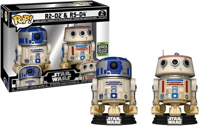 Funko POP Star Wars Celebration 2023 R2-D2 and R5-D4 Vinyl Bobblehead ...