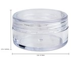 1000 Packs 10 Gram/10ML High Quality Cream Cosmetic Sample Clear Jar ...