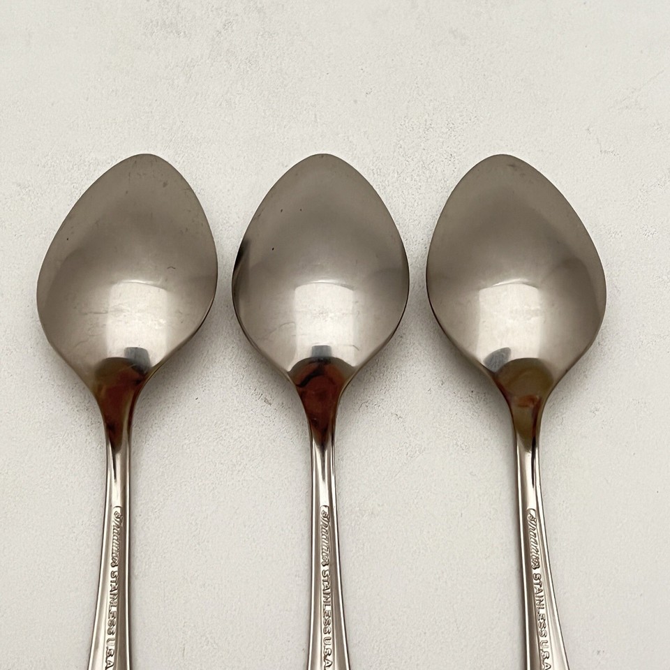 Sears Roebuck Tradition Stainless SRS13 Teaspoon Flatware 6 1/8 3Pc Set ...