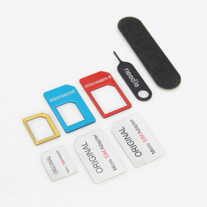 SIM Card Adapter 5-in-1 Nano & Micro SIM Card Adapter Kit Converter | eBay