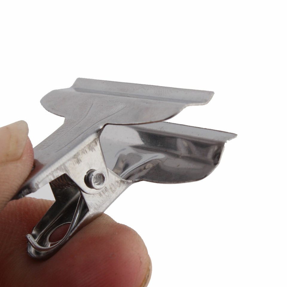 Office Metal Spring Loaded Paper Document File Binder Clips Clamps ...