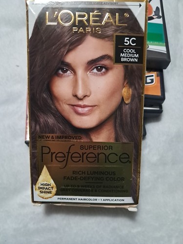 Loreal Superior Preference Hair Color #5C COOL MEDIUM BROWN - improved ...