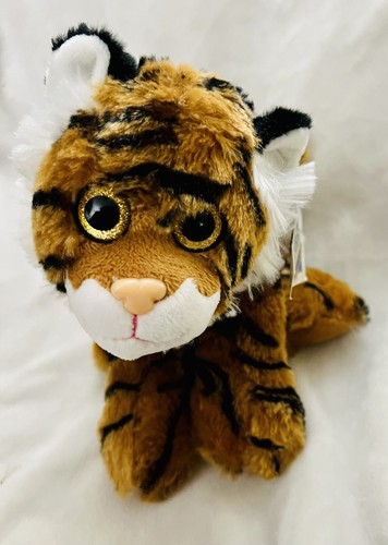 The Petting Zoo Plush Tiger Stuffed Animal Toy Bean Bag Soft Floppy 10 ...