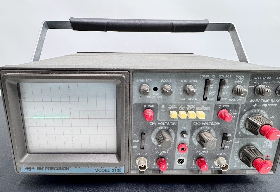 B&K Precision Model 2125 20 Hz to 20 MHz Dual Trace Oscilloscope BK | eBay