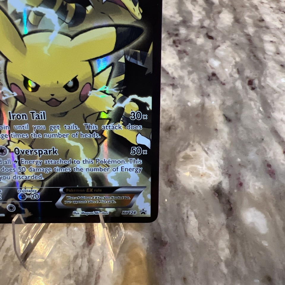 Pokémon Pikachu EX XY124 Full Art Holo Black Star Promo Card 2016 | eBay