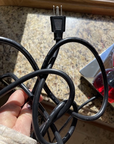 MCM Red & Chrome Base & Outlets Chunky Teardrop Lucite/Acrylic Lamp EUC ...