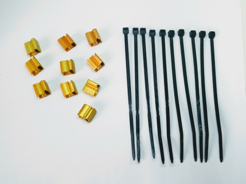 Falconry Telemetry tail mount and bell mount (10 pack) ( Includes cable ...