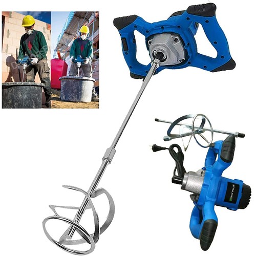 3600W Electric Plaster Paddle Mixer Drill Mortar Cement Stirrer Whisk 6 ...