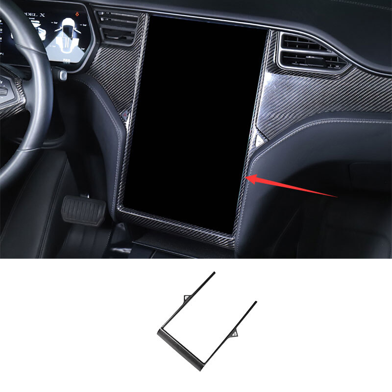 Middle Console Navigation Panel Trim For Tesla Model X S 12-21 Real ...