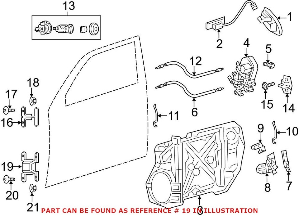 Genuine OEM Mopar Front Driver Left Door Hinge For Chrysler 300 ...