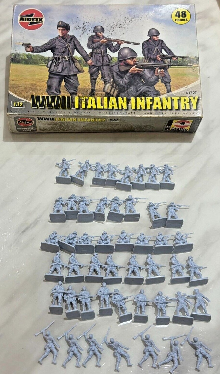 Vintage 01757 AIRFIX 1/72 WW2 Italian Infantry Mint Condition Complete ...