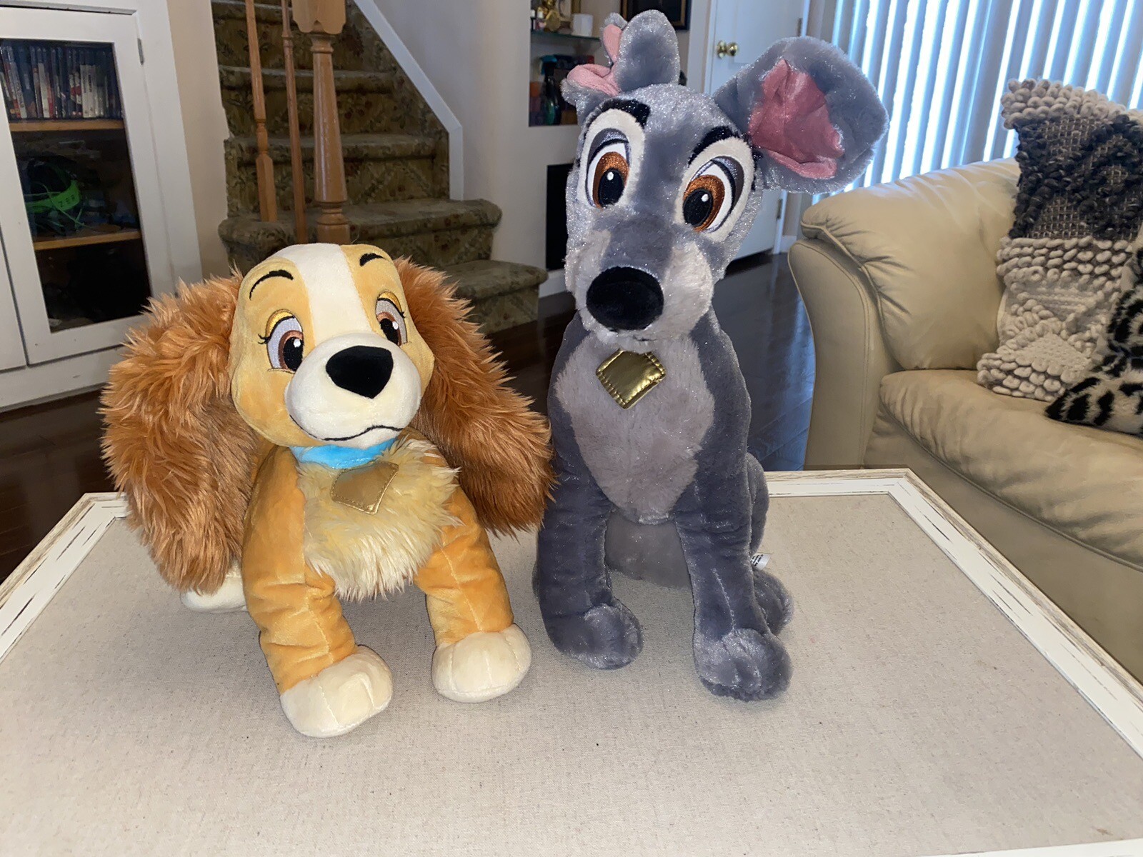 Disney Store Lady 12” & Tramp “Scamp” Plush 16” Dogs Pet Classics EUC ...