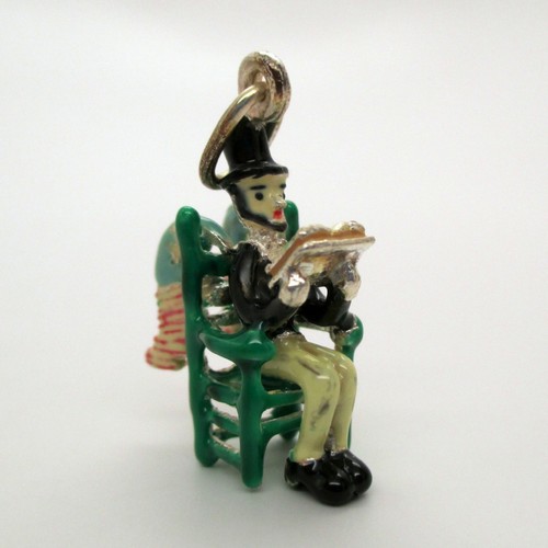 Sterling Silver ABRAHAM LINCOLN Charm for Bracelet ABE Necklace Pendant ...