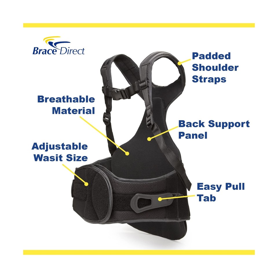 TLSO Full Back Brace for Back Pain Relief - Herniated or Bulging Disc ...