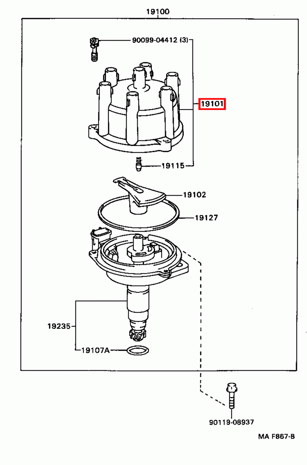 Genuine Toyota LandCruiser FZJ80 FZJ75 1FZ 4.5 Petrol Ignition ...