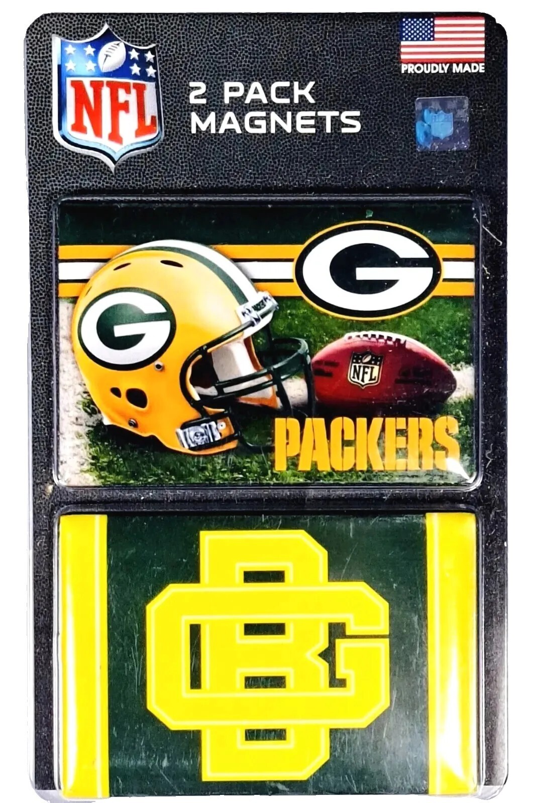 Green Bay Packers Magnet Set NFL Officially Licensed, Pack of 2 - Free ...