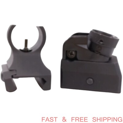 T actical Metal Low Profile Front & Rear Sight Set For Picatinny ...