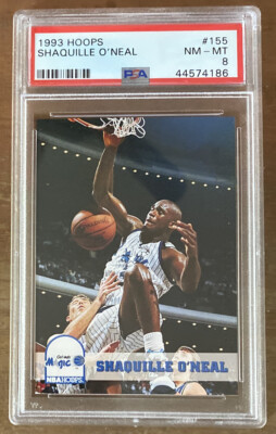 1993 NBA Hoops Shaquille O’Neal #155 2nd Year PSA 8 🔥📈🔥 | eBay