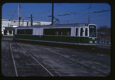 Trolley Slide - Boston MBTA #3446 LRV Streetcar 1977 Riverside Yard ...