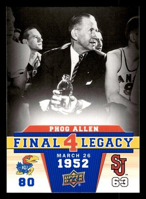Phog Allen 2013 Upper Deck University of Kansas #F4-1 Final 4 Legacy | eBay