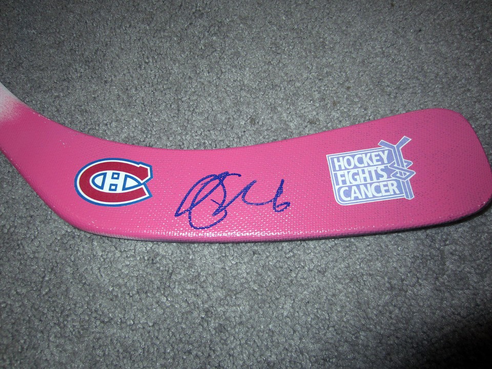 SHEA WEBER Montreal Canadiens SIGNED Autographed Hockey Fights Cancer ...
