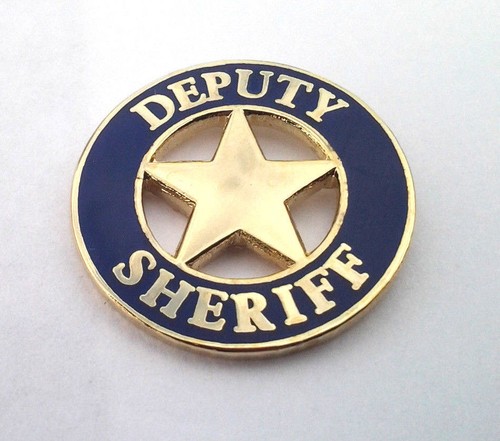 DEPUTY SHERIFF ( 7/8" Round ) Law Enforcement Police Hat Pin P00632 EE ...