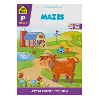 School Zone Mazes Activity Book for Ages 3-5 - 32 mazes to solve! | eBay