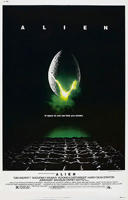 ALIEN (1979) "In Space No One Can Hear You Scream" Movie Poster Sci Fi ...