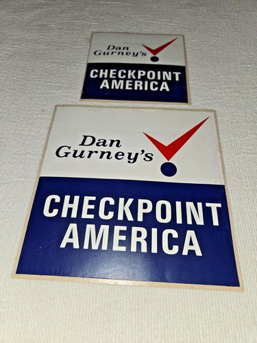 Vintage 1970 "Dan Gurney's Checkpoint America" - (2) piece Set, Vinyl ...