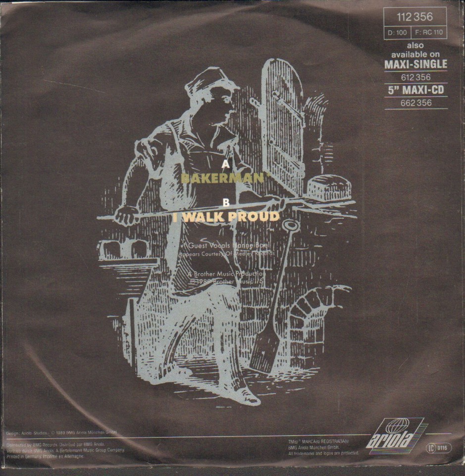 LAID BACK-7"-SINGLE-45- BAKERMAN- ARIOLA-GERMANY- 1989-MINT | eBay
