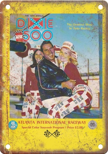 Dixie 500 Atlanta Raceway Reproduction Metal Sign A1058 | eBay