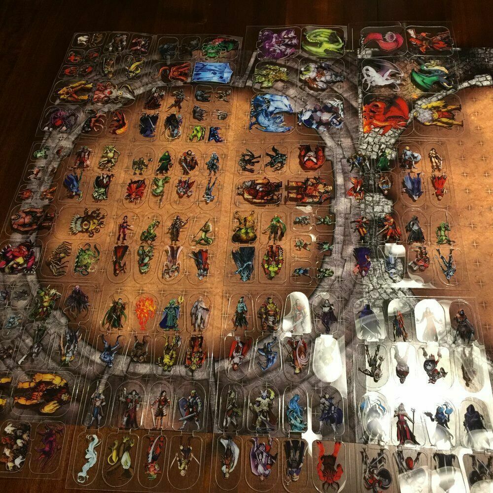 Arcknight Flat Plastic Miniatures - DM Starter Set - 167 2D Minis ...