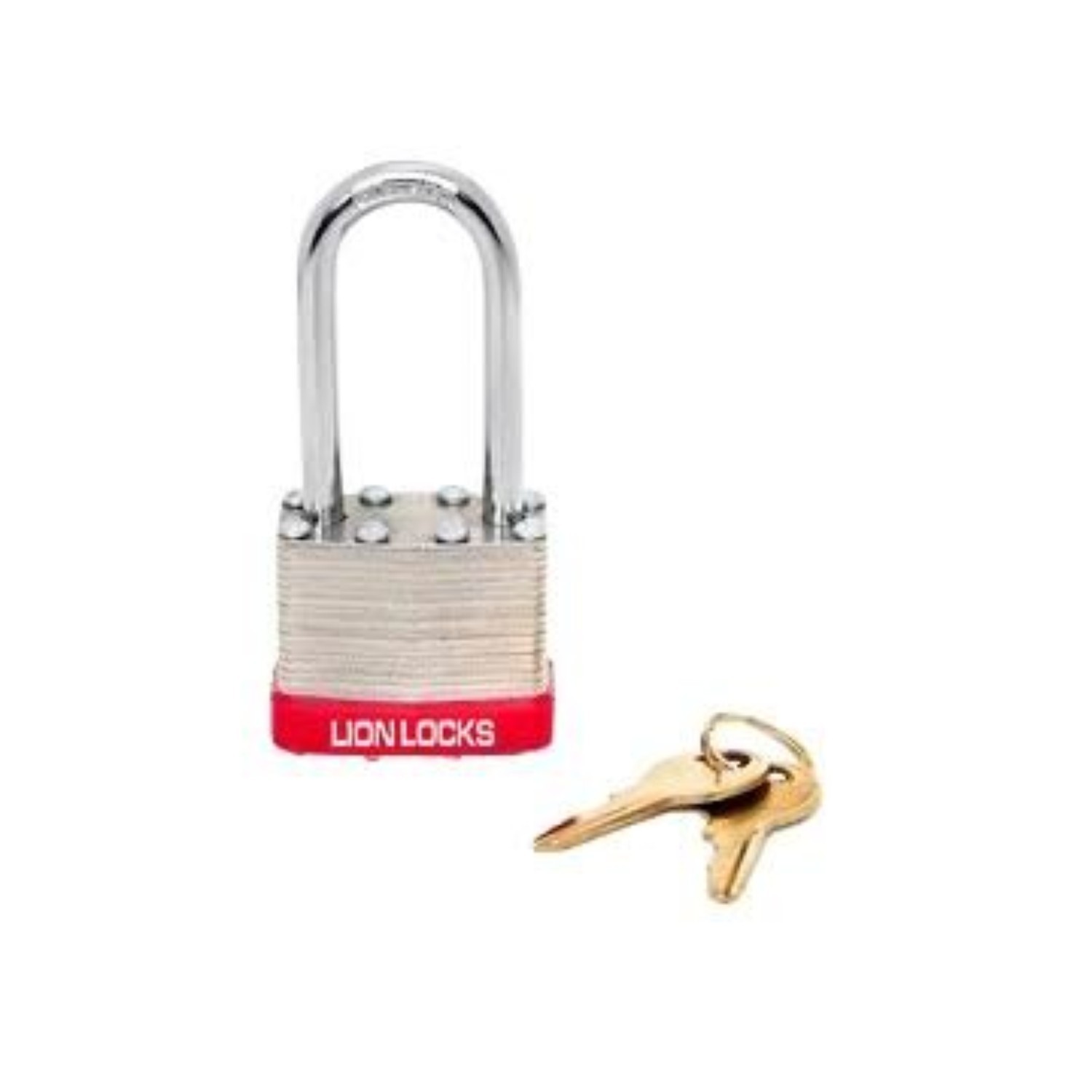 Lion Locks 5PLS Keyed-Alike Padlock, 1-9/16-inch Wide 2-inch Shackle, 4 ...
