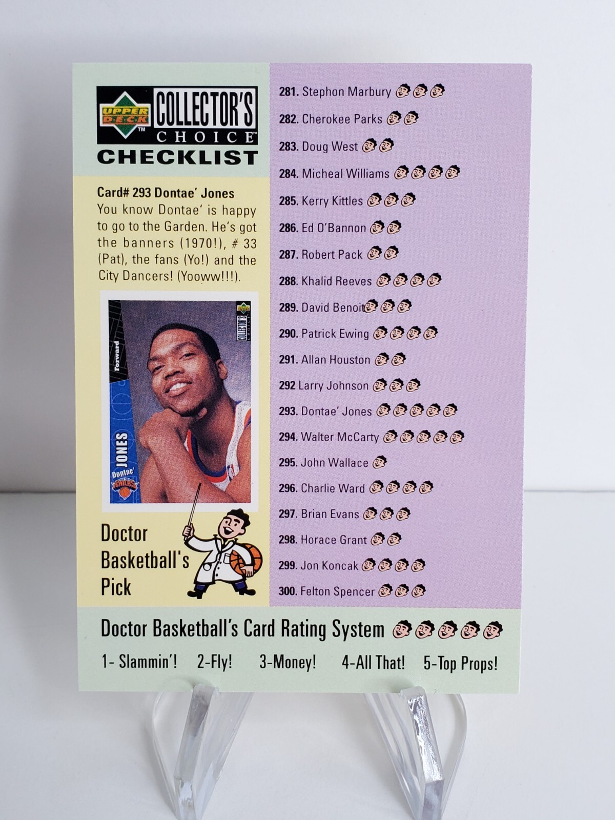 1996-97 Upper Deck Collector's Choice - Checklist #398 Allen Iverson ...