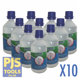 10 x 500ml Eye wash bottle saline solution sterile eye irrigation ...