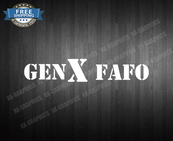 FAFO X Decal Sticker 9" Turbo Diesel Car Truck JDM Boost Funny Fck ...