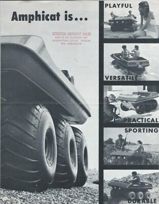 ATV Brochure - Amphicat is Playful - Amphibious Vehicle - UTV (V241) | eBay