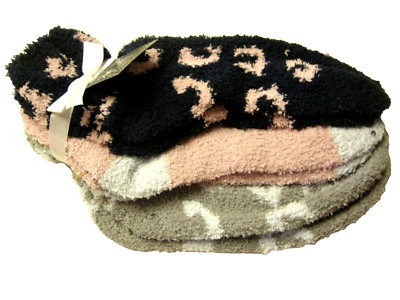 OXOX Women's Plush Socks, 3 Pack, Sock Size 9-11, Shoe Size 4-10, Navy ...