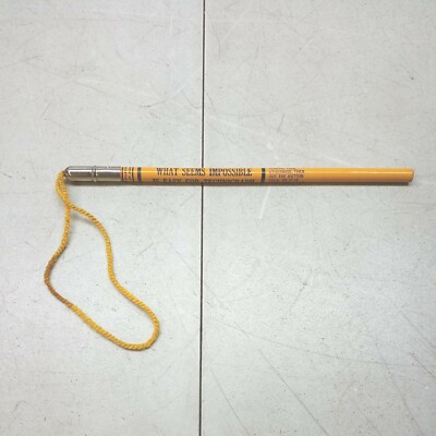 Collectable What Seems Impossible Technigraph Wooden Advertising Pencil ...