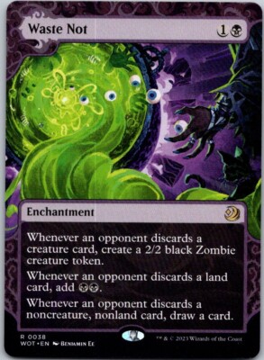 Magic the Gathering Waste Not #038 Enchanting Tales MTG Free Shipping ...