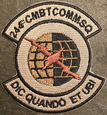 USAF 244th Combat Communications SQUADRON Patch FLIGHT Desert Tan ...