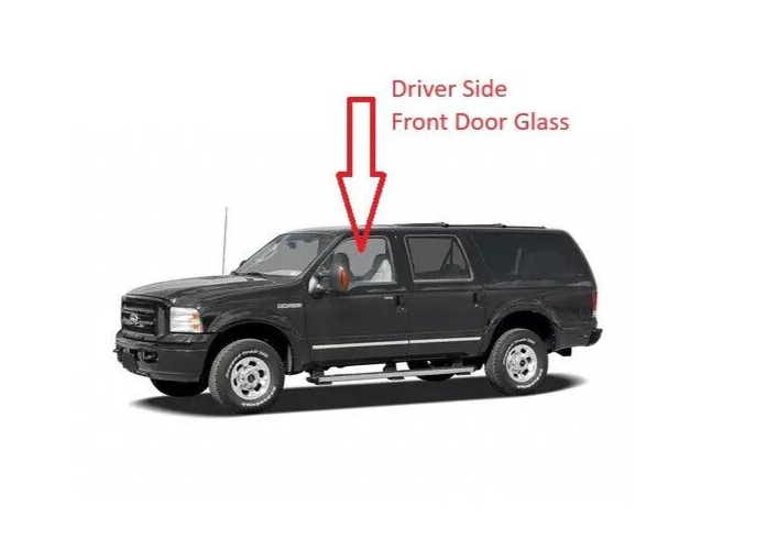1999-2012 Ford Excursion Driver Side Left Front Door Glass Window ...